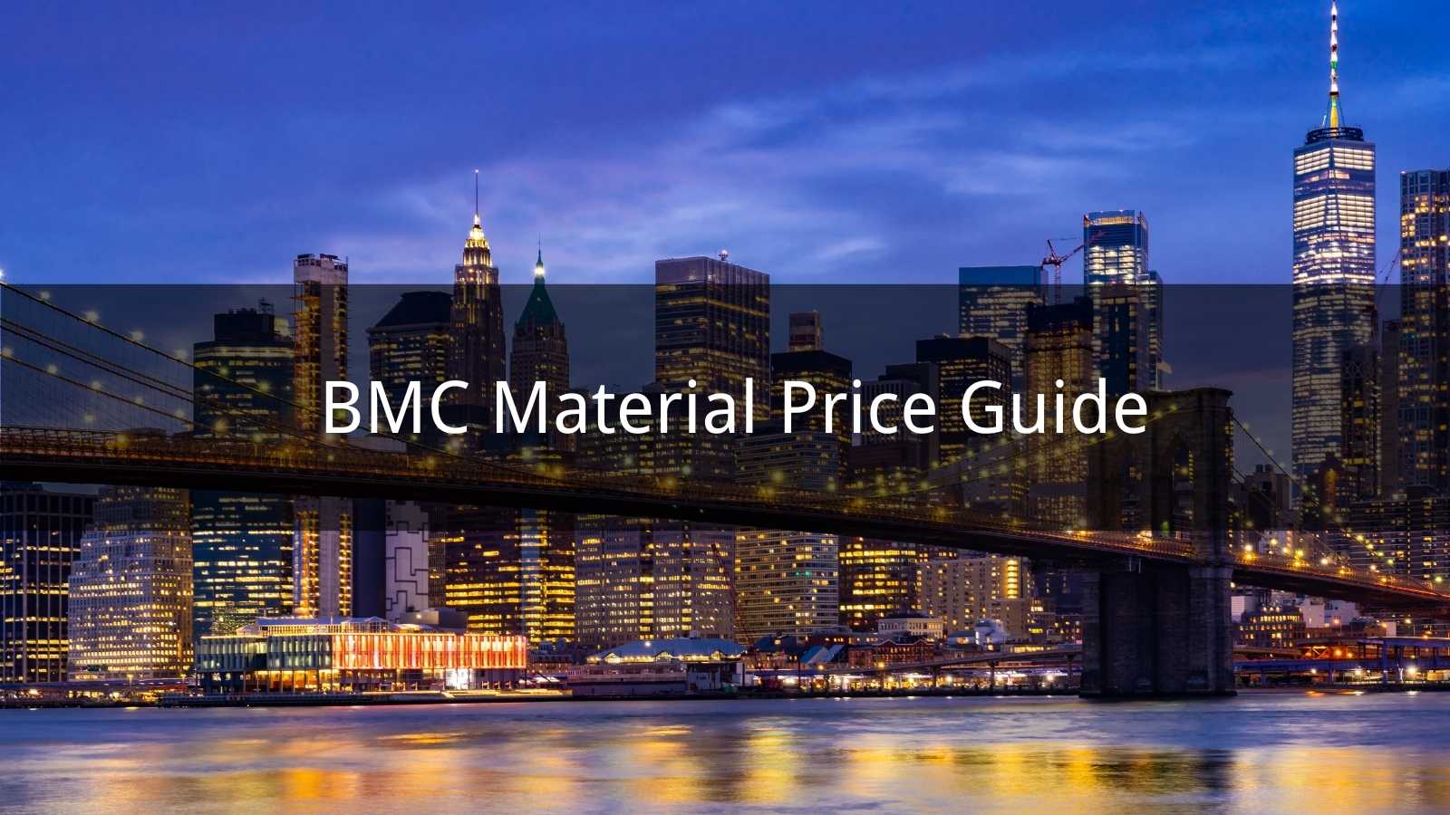 2025 BMC Material Price Guide - Chinyo Technology
